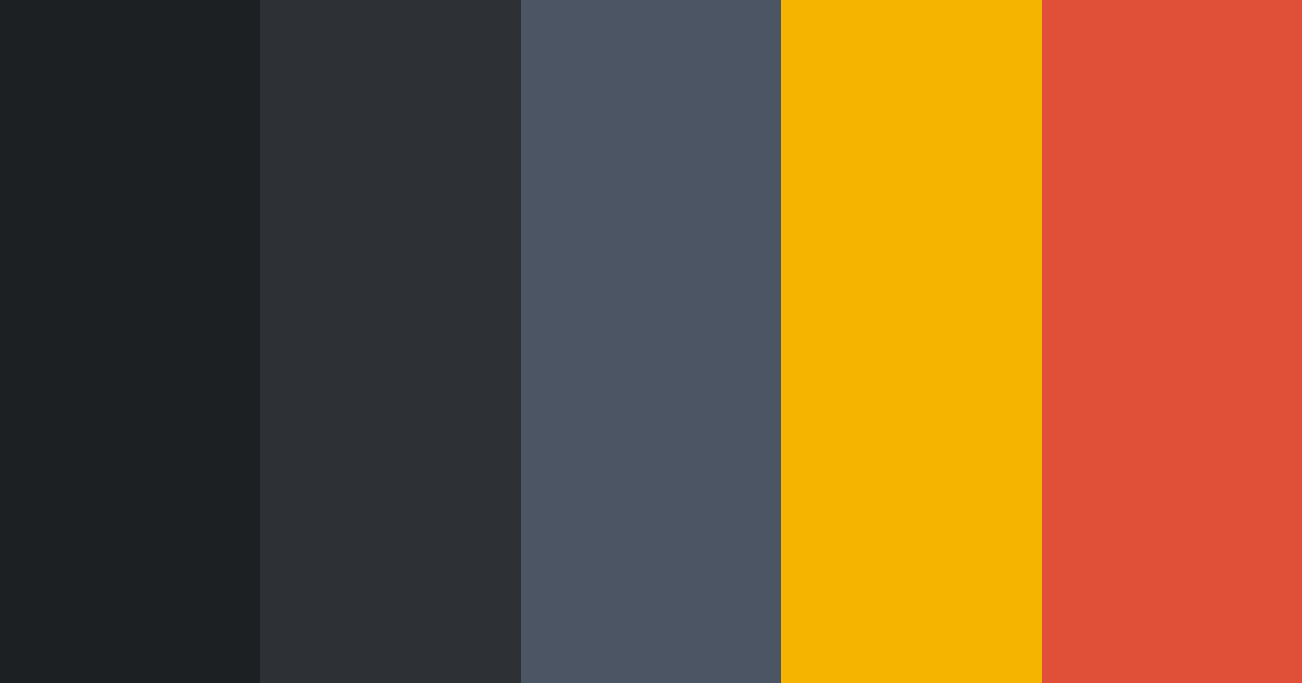 Paleta de colores Midnight Ember