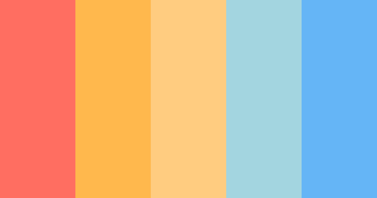 Paleta de colores Sunset Serenade