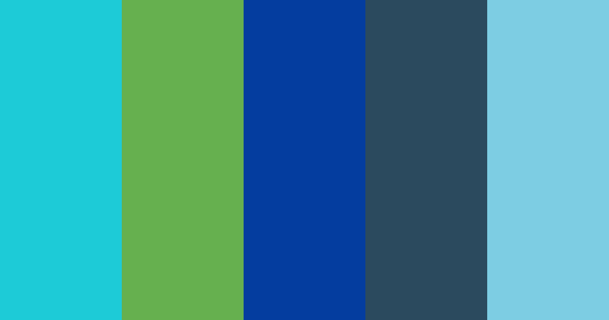 Paleta de colores Oceanic Serenity Palette