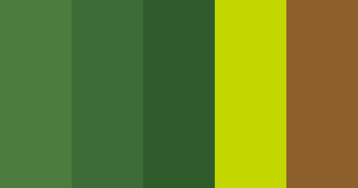 Paleta de colores Jurassic Canopy