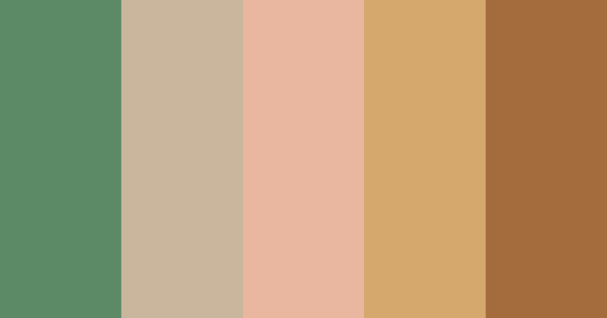 Paleta de colores Gold and Salmon Harmony