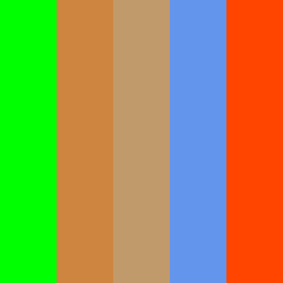 60s Autumn Tan Cool Coral Green Color Palettes - ColorMagic