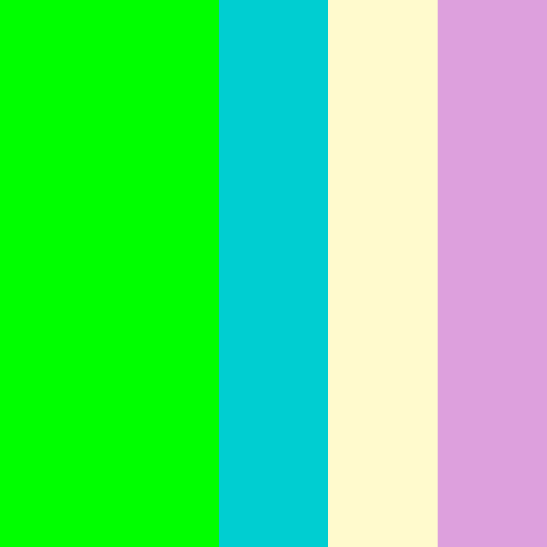 60s Rainbow Aqua Light Violet Crimson Pink Color Palettes - ColorMagic