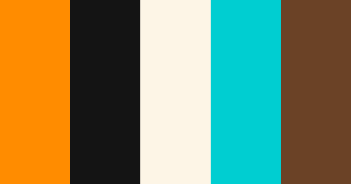 70s Black Soft Aqua Earthy Peach Hazel Color Palettes - ColorMagic