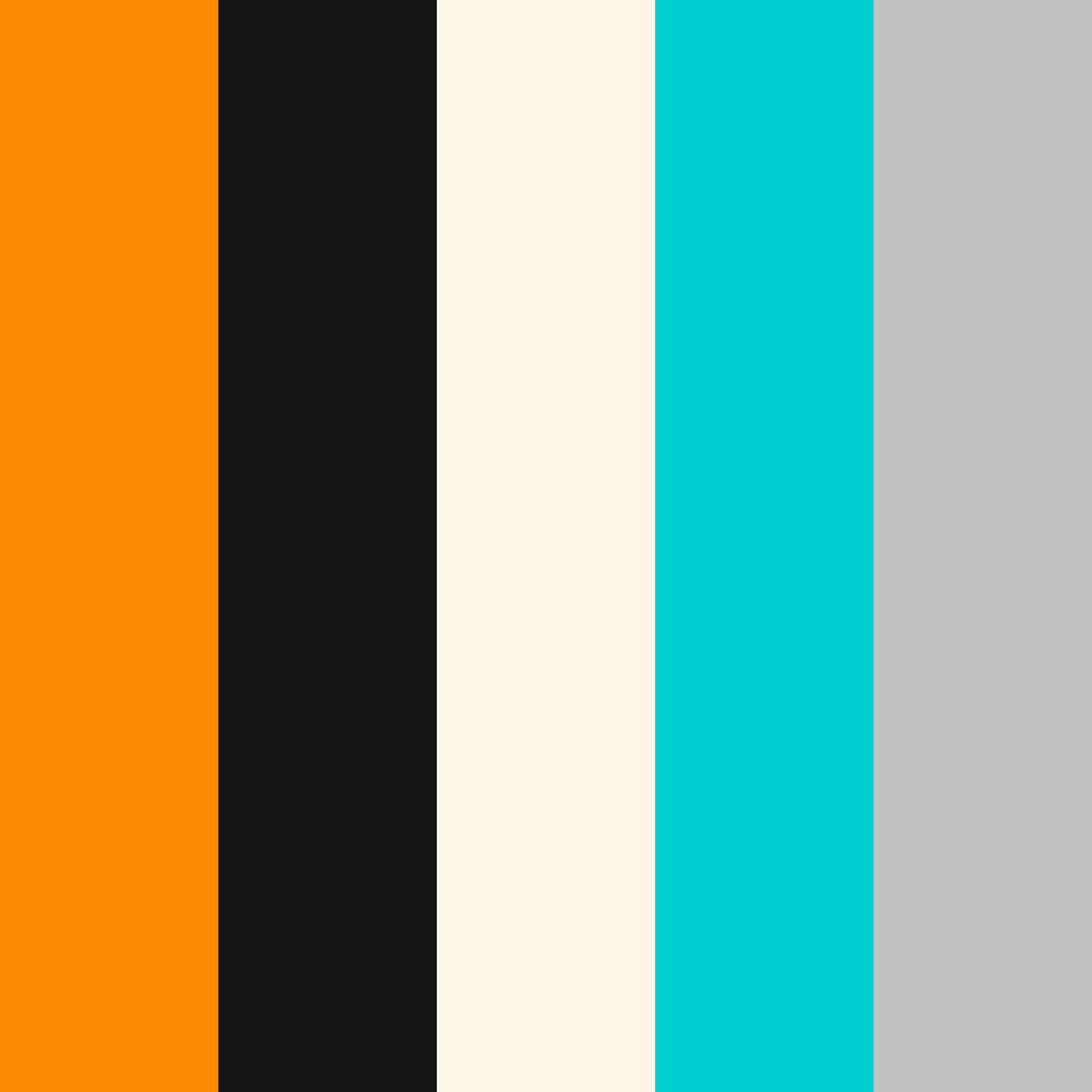 70s Black Soft Aqua Neutral Peach Brown Color Palettes - ColorMagic