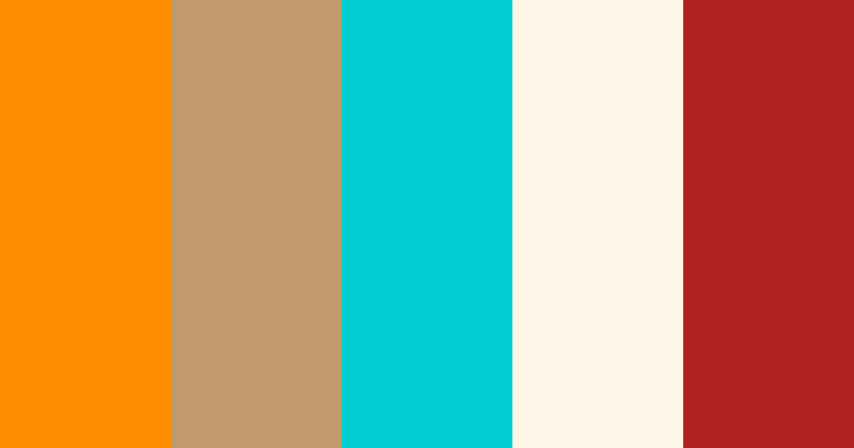 70s Tan Aqua Soft Red Beige Color Palettes - ColorMagic