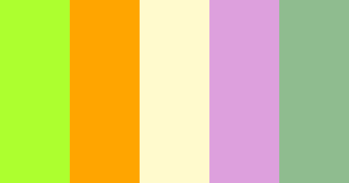 90s Yellow Light Violet Mint Color Palettes - ColorMagic