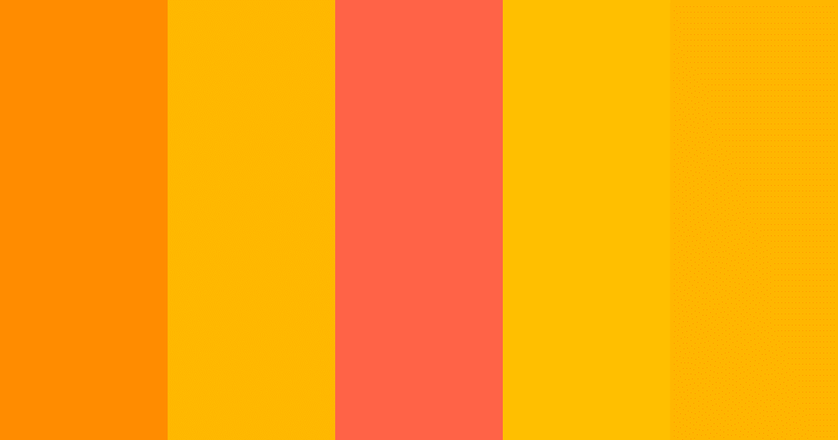 Amber Gold Fun Color Palettes - ColorMagic