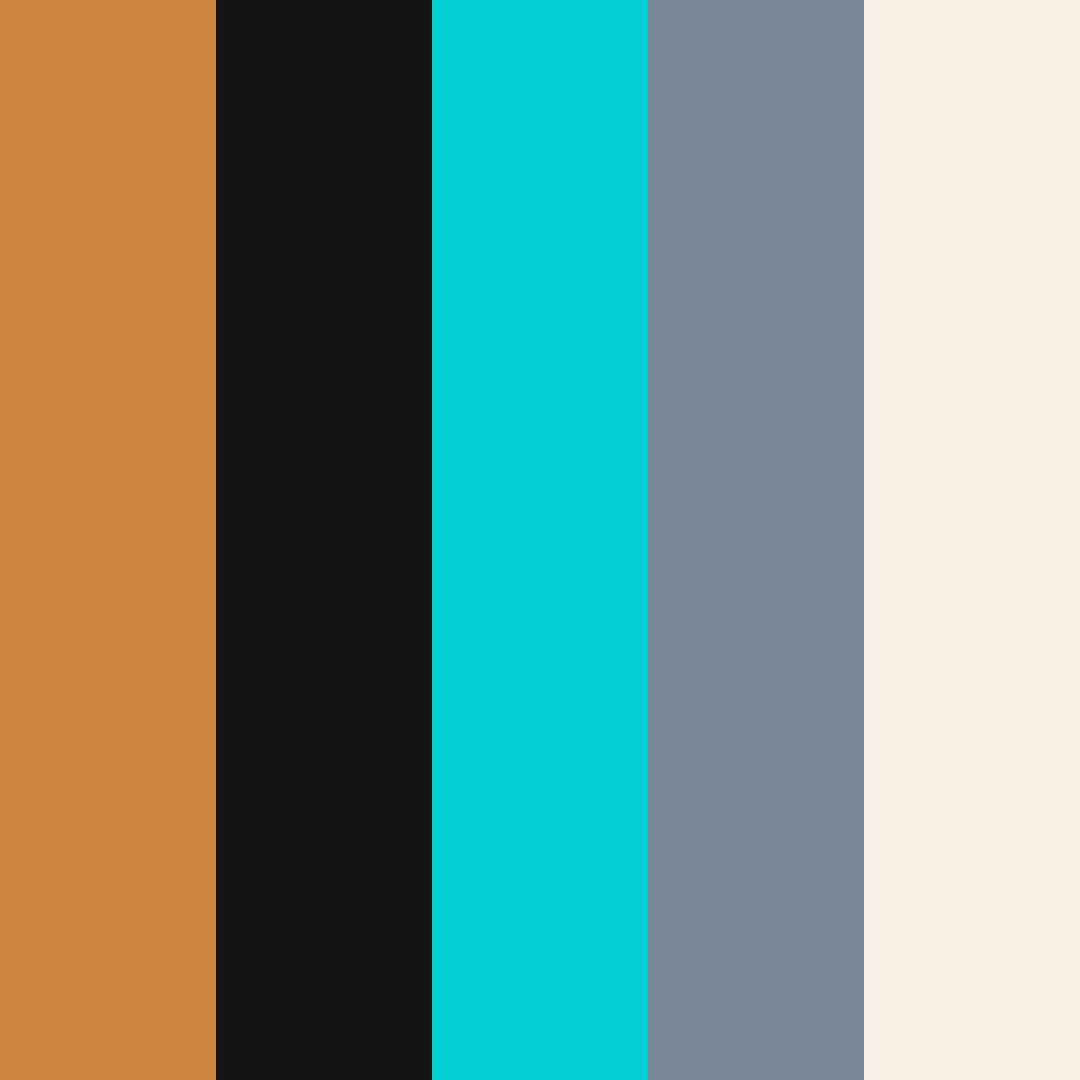 Autumn Black Aqua Muted Cream Coral Color Palettes - ColorMagic