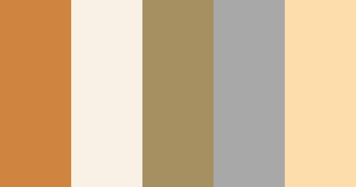 Autumn Cream Hazel Metal Peach Aqua Tan Color Palettes - ColorMagic