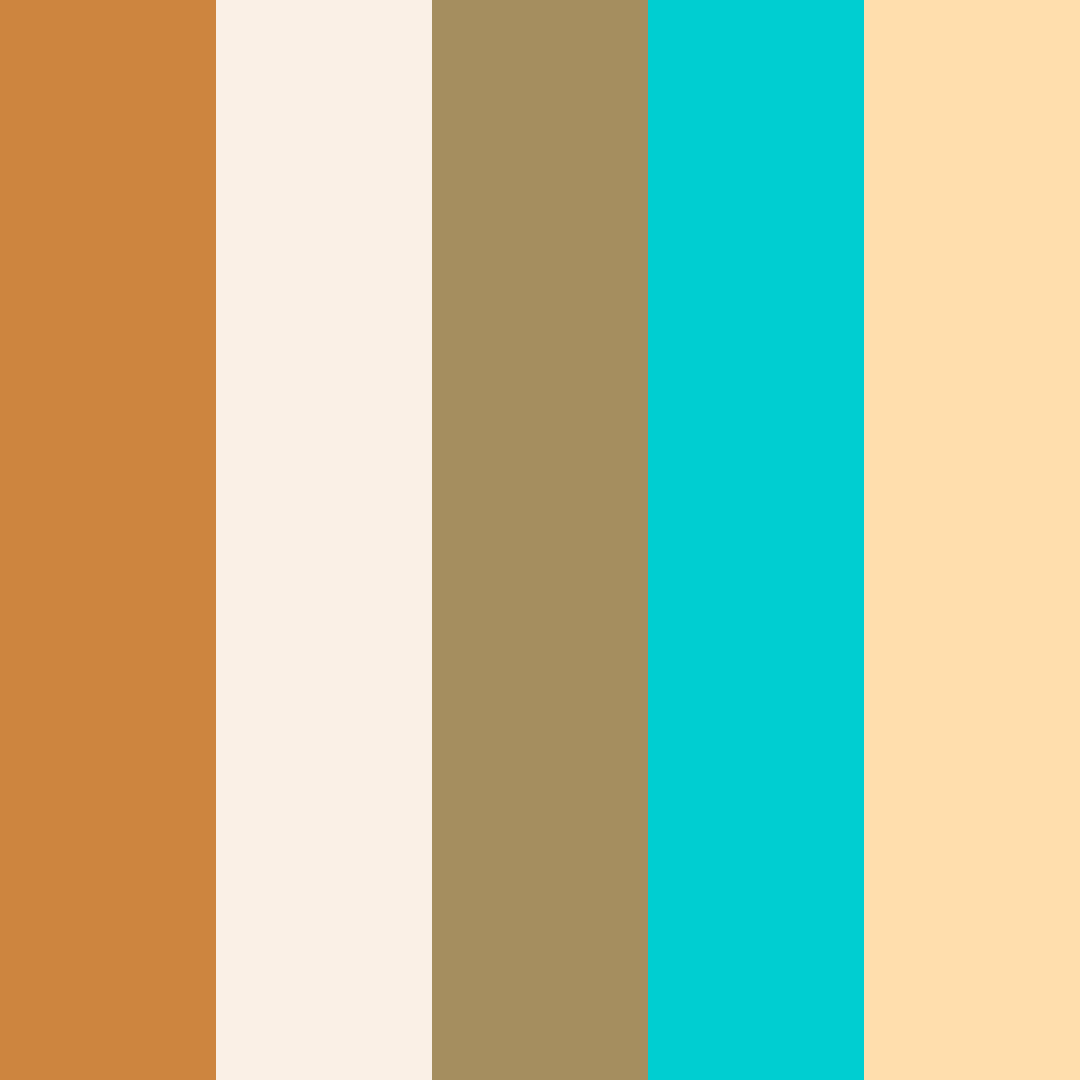 Autumn Cream Hazel Ocean Peach Turquoise Vibrant Color Palettes ...