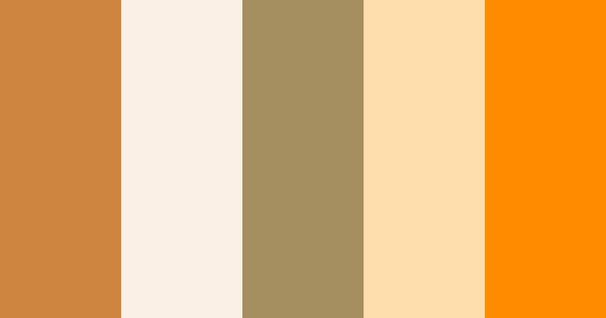 Autumn Cream Hazel Peach Color Palettes - ColorMagic