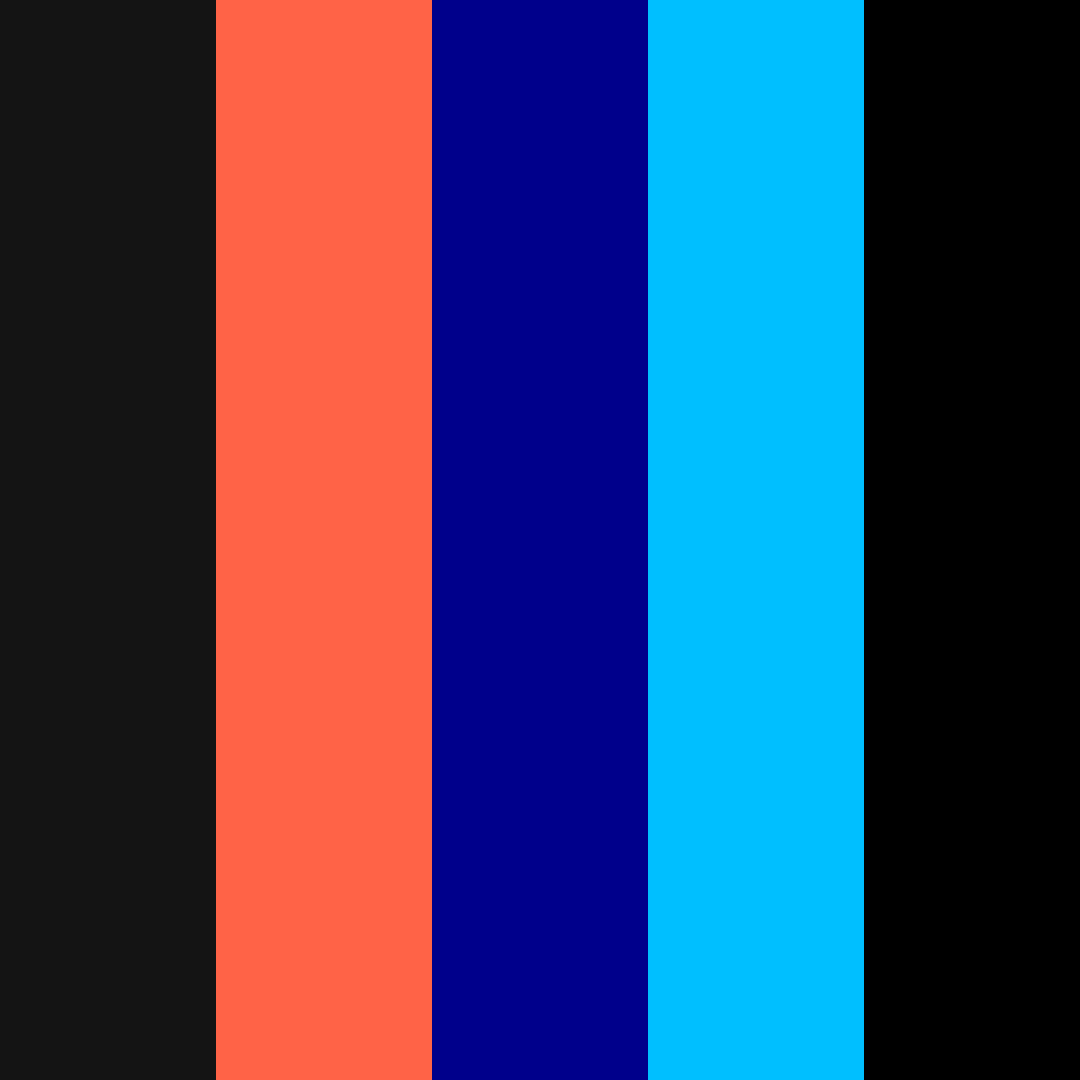 Black Fun Blue Summer Color Palettes - ColorMagic