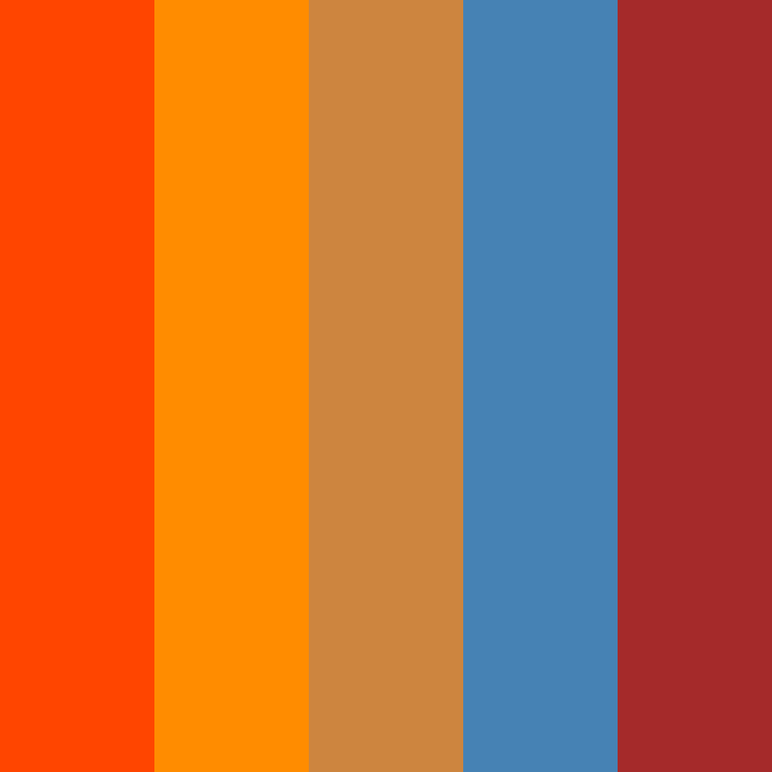Coral Amber Autumn Beach Crimson Orange Color Palettes - ColorMagic