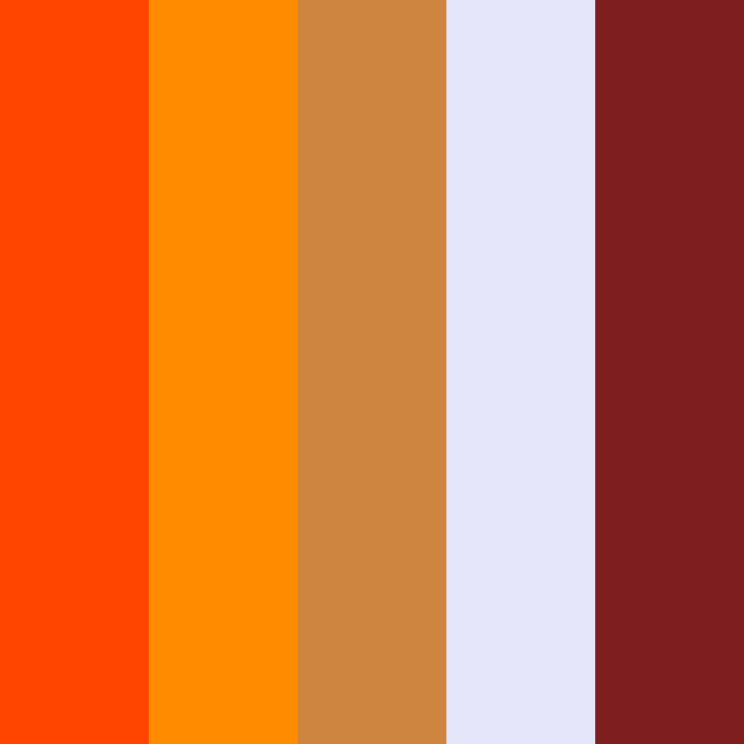 Coral Amber Autumn Moon Auburn Maroon Crimson Color Palettes - ColorMagic