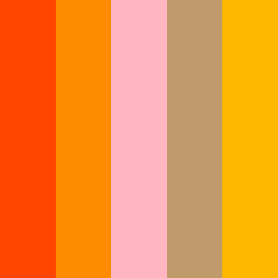 Coral Amber Spring Tan Retro Color Palettes - ColorMagic