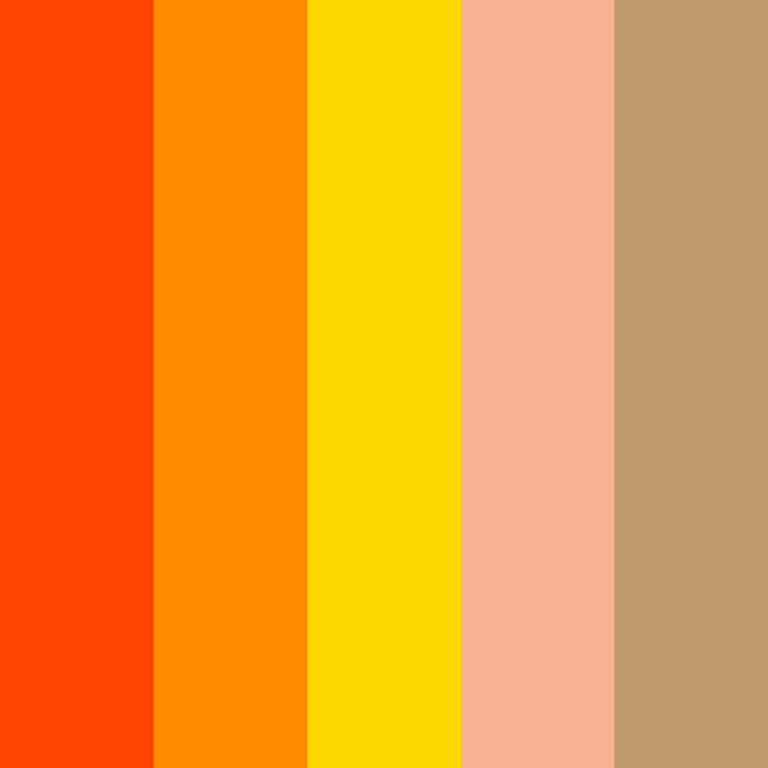 Coral Amber Sunset Apricot Tan Color Palettes - ColorMagic
