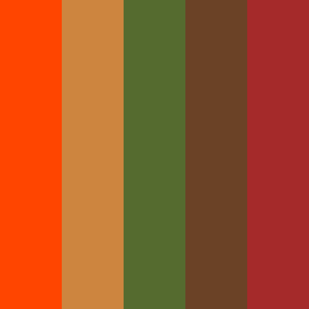 Coral Autumn Nature Earthy Brown Gold Blue Color Palettes - ColorMagic