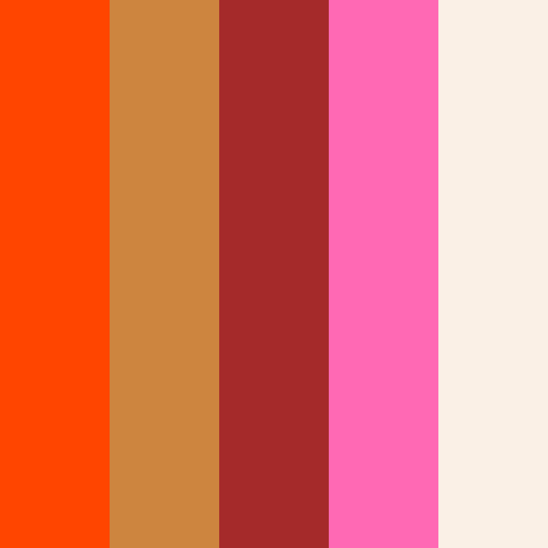 Coral Fall Crimson Aesthetic Cream Gold Color Palettes - ColorMagic