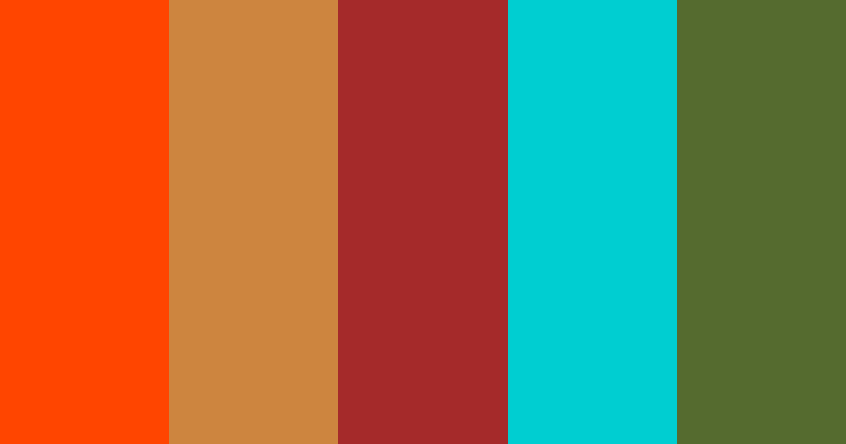 Coral Fall Crimson Aqua Nature Light Orange Color Palettes - ColorMagic