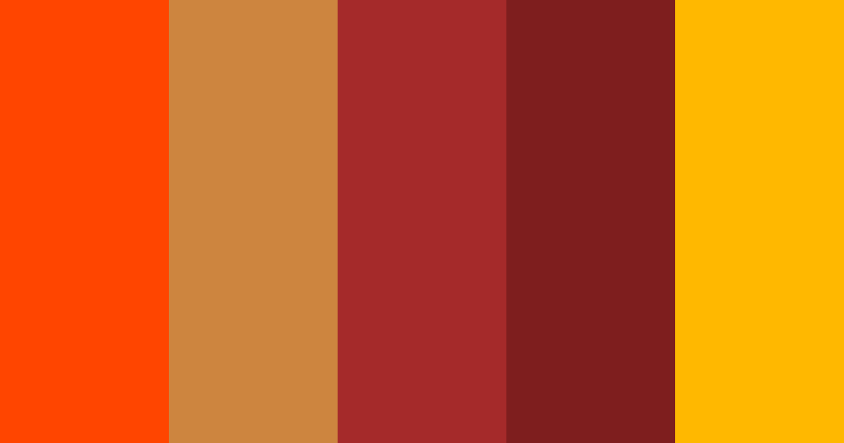 Coral Fall Crimson Auburn Gold Hazel Color Palettes - ColorMagic