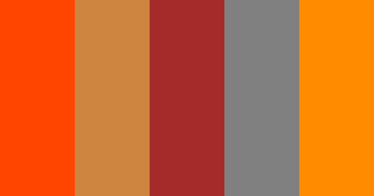 Coral Fall Crimson Monochromatic Amber Nature Color Palettes - ColorMagic