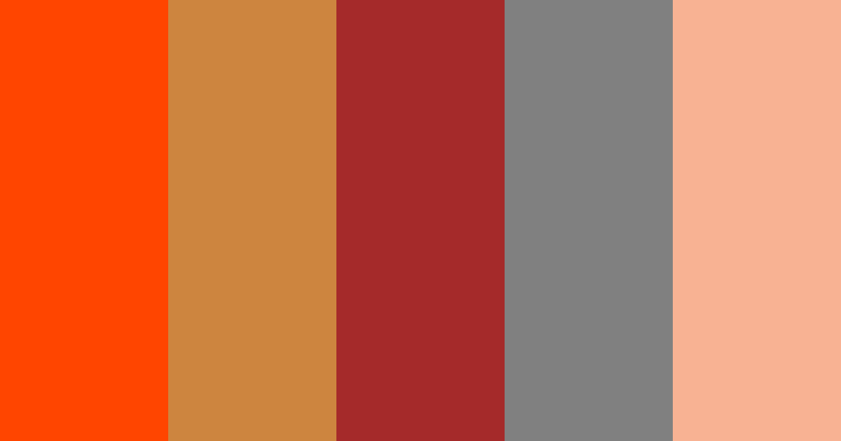 Coral Fall Crimson Monochromatic Apricot Brown Ivory Color Palettes ...