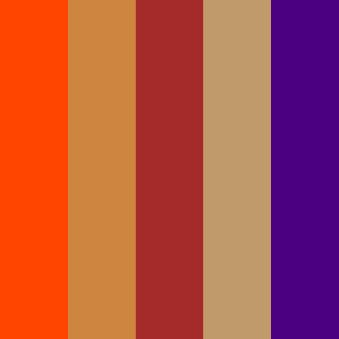 Coral Fall Crimson Tan Dark Lavender Violet Color Palettes - ColorMagic