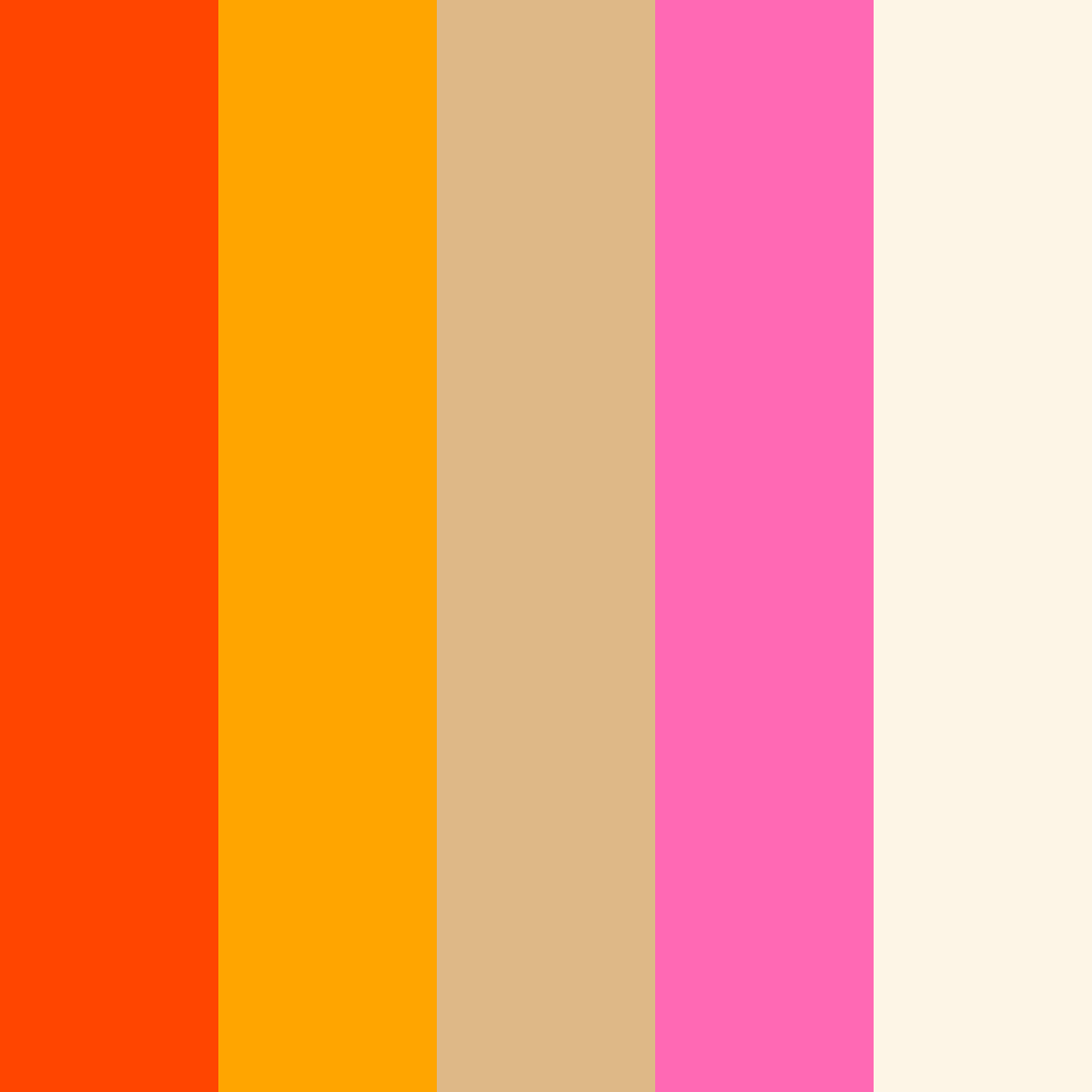 Coral Yellow Boho Vibrant Soft Peach Red Ivory Color Palettes - ColorMagic