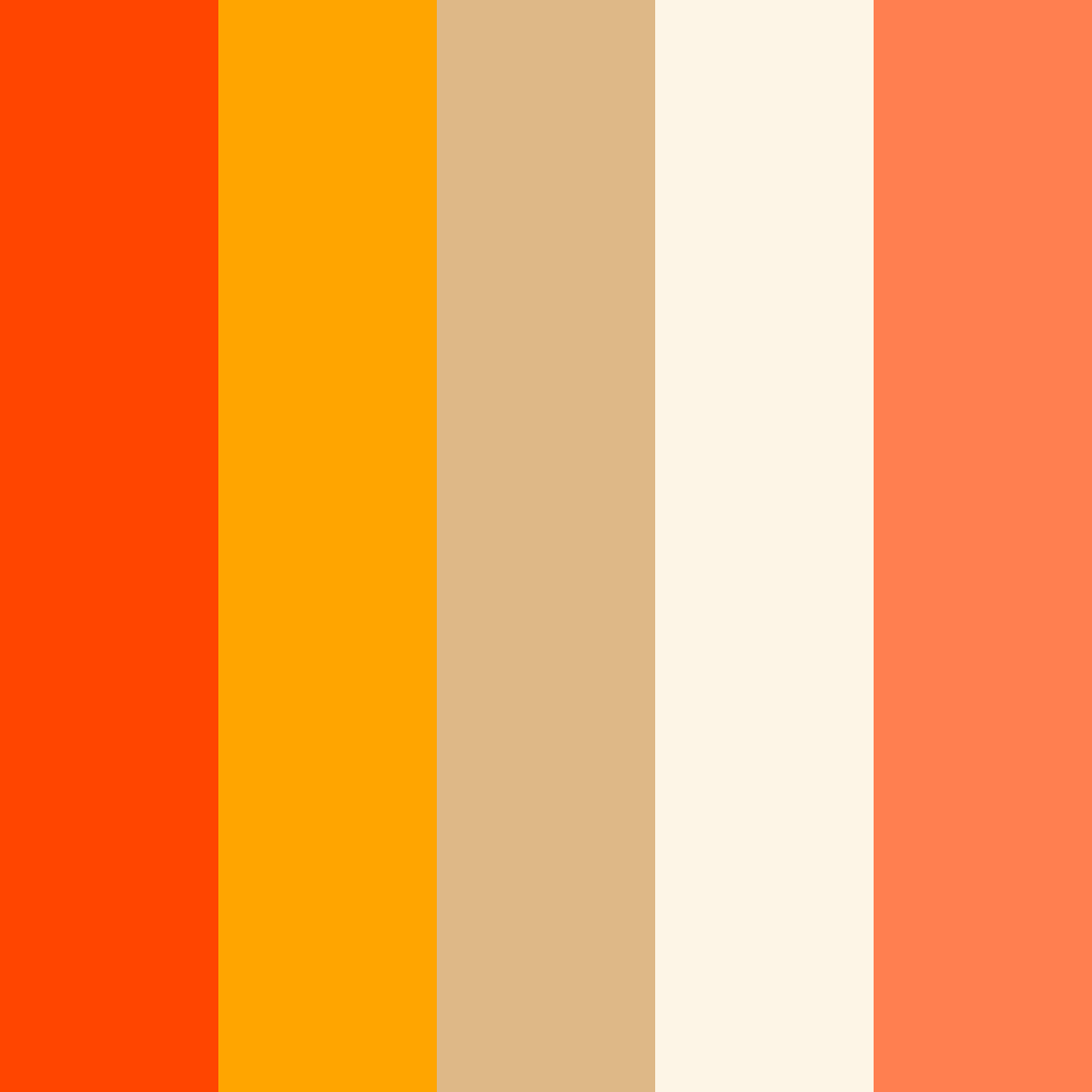 Coral Yellow Desert Soft Orange Color Palettes - ColorMagic