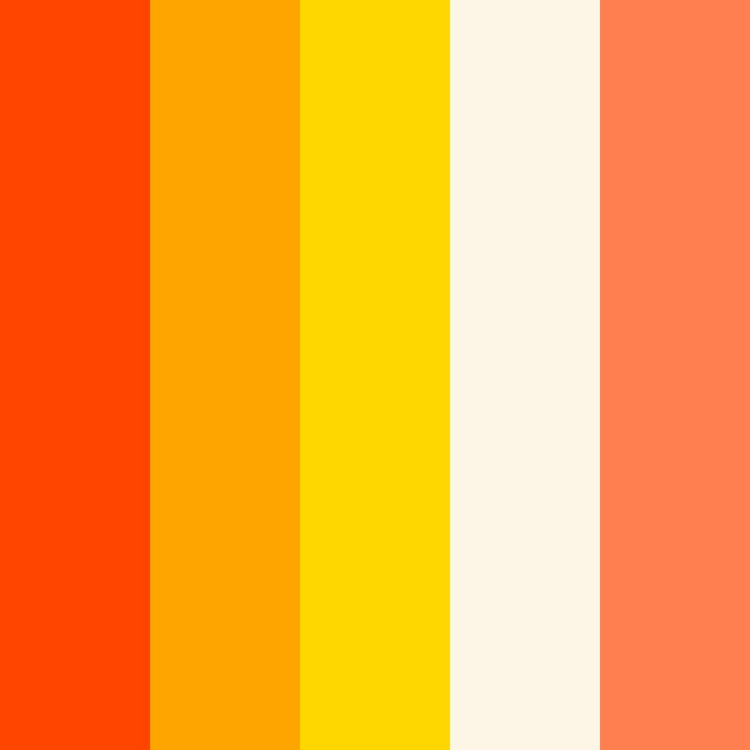 Coral Yellow Elegant Soft Color Palettes - ColorMagic