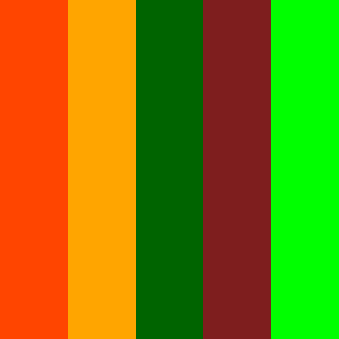 Coral Yellow Garden Auburn Rainbow Aqua Color Palettes - ColorMagic
