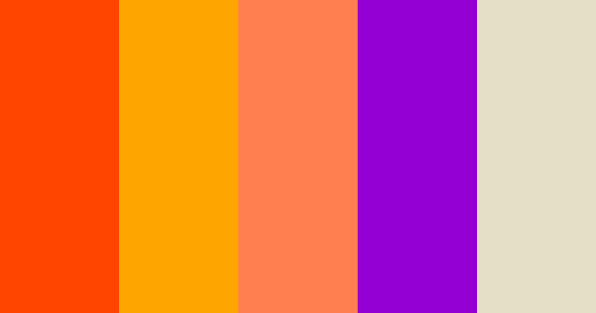 Coral Yellow Hawaii Purple Beige Color Palettes - ColorMagic