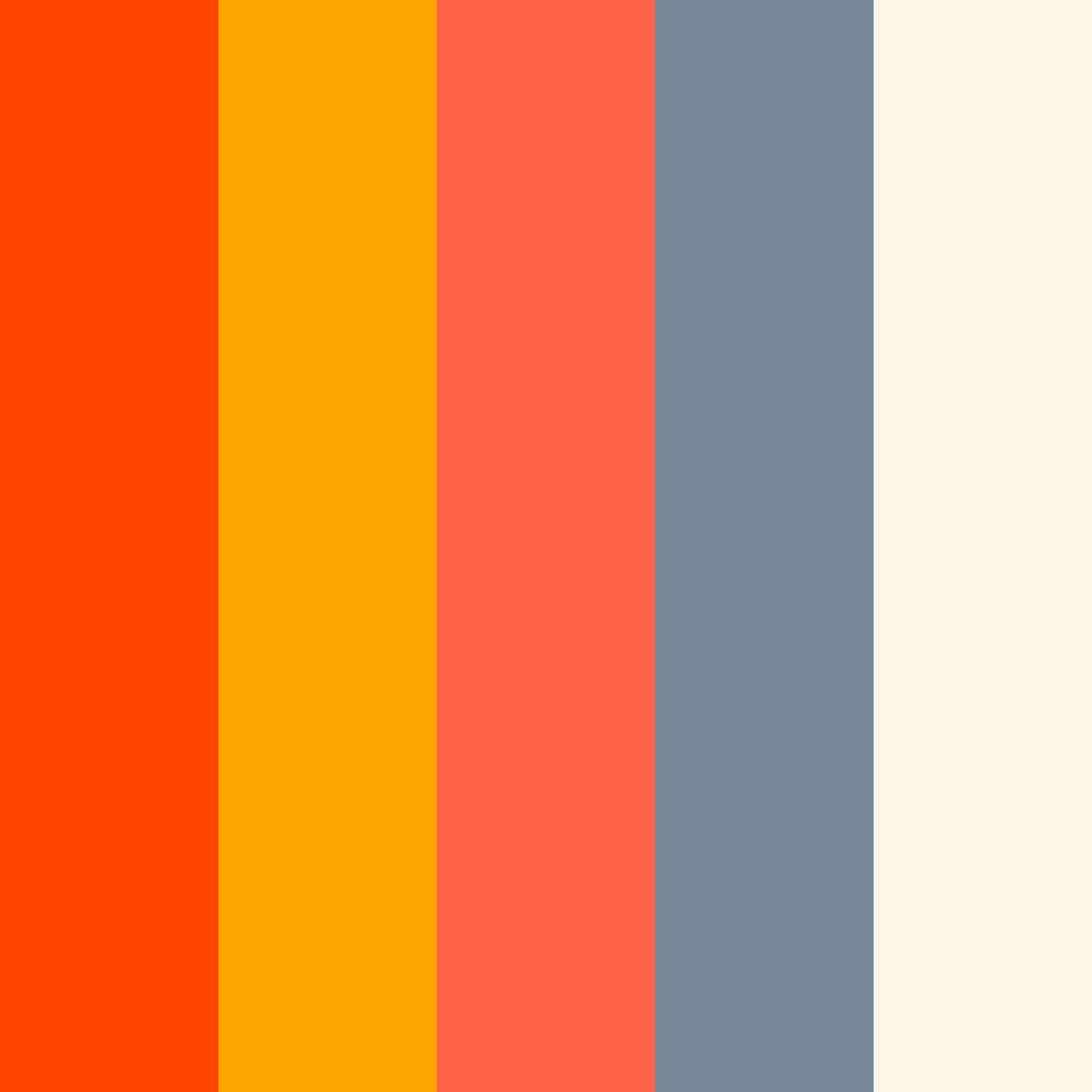 Coral Yellow Japanese Muted Soft Indigo Autumn Color Palettes - ColorMagic