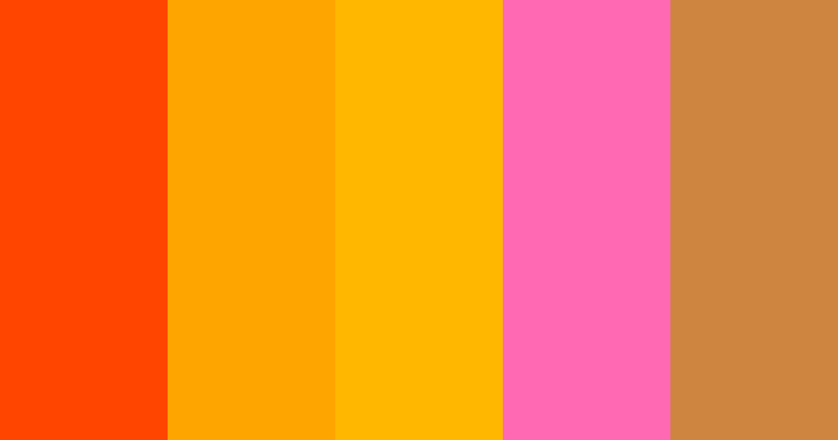Coral Yellow Retro Vibrant Fall White Color Palettes - ColorMagic