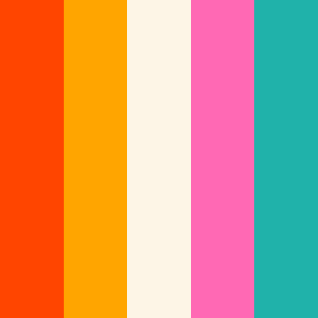 Coral Yellow Soft Pink Teal Nature Color Palettes - ColorMagic