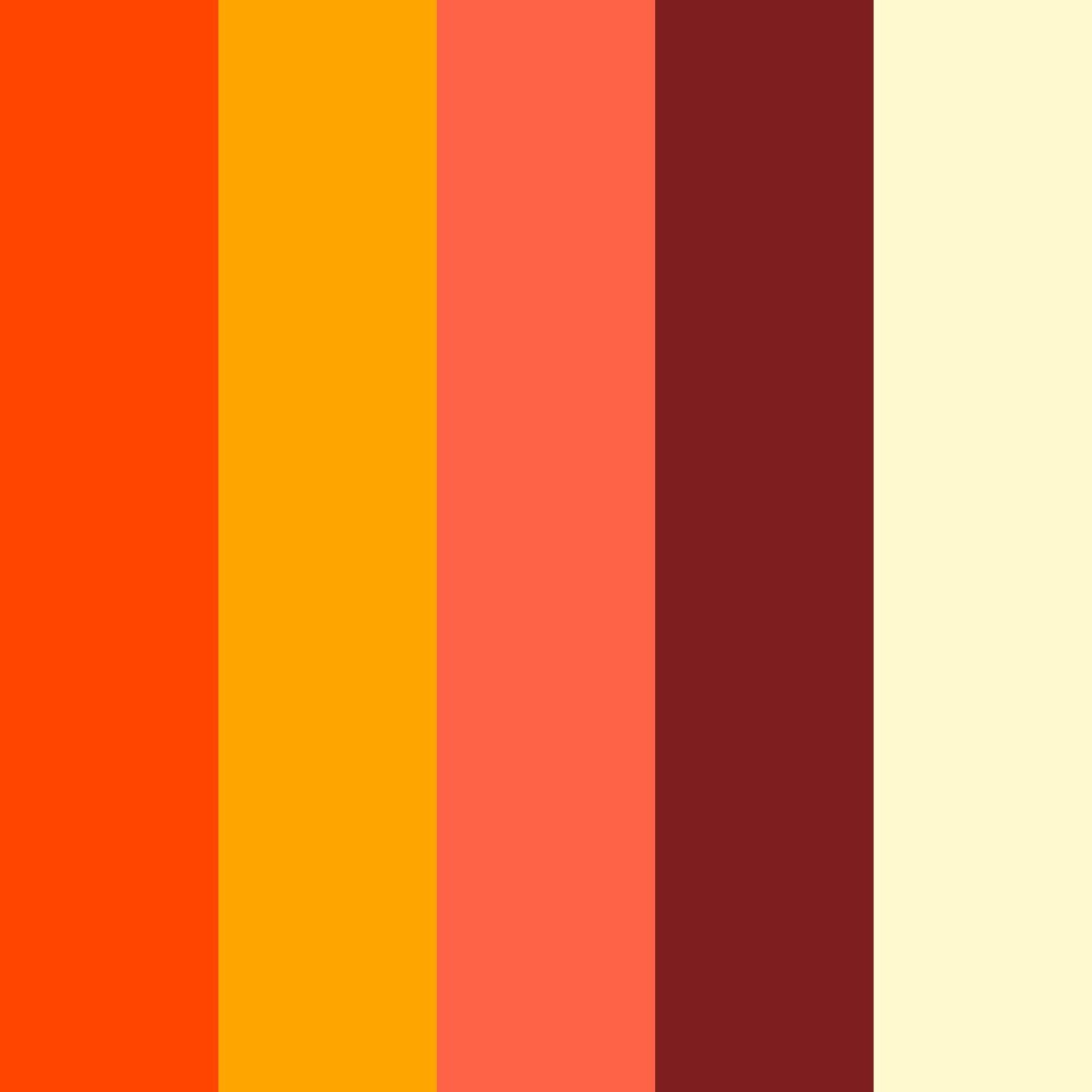 Coral Yellow Sunflower Auburn Light Beige Tan Color Palettes - ColorMagic