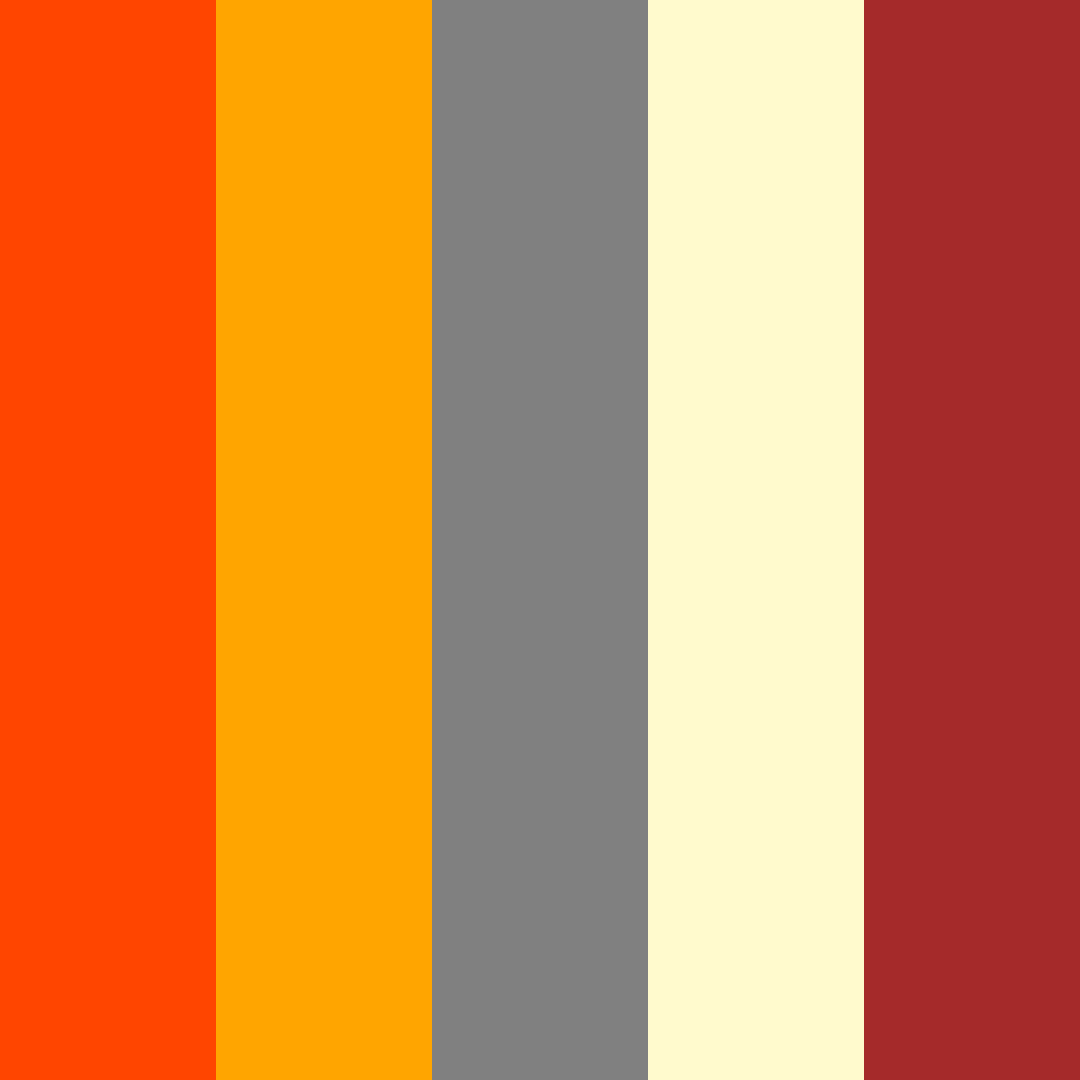 Coral Yellow Zombie Light Crimson Auburn Winter Color Palettes - ColorMagic