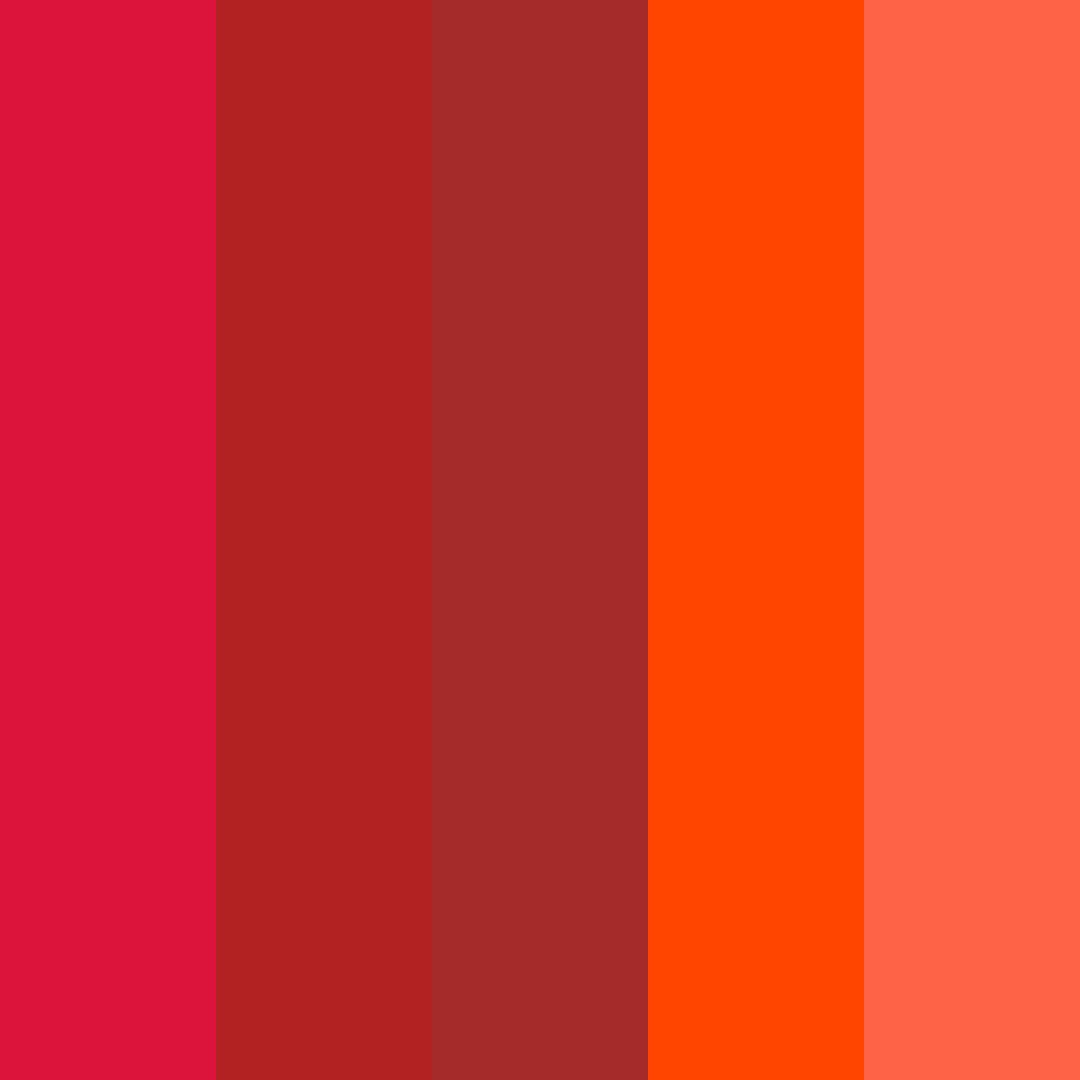 Crimson Fire Color Palettes - ColorMagic