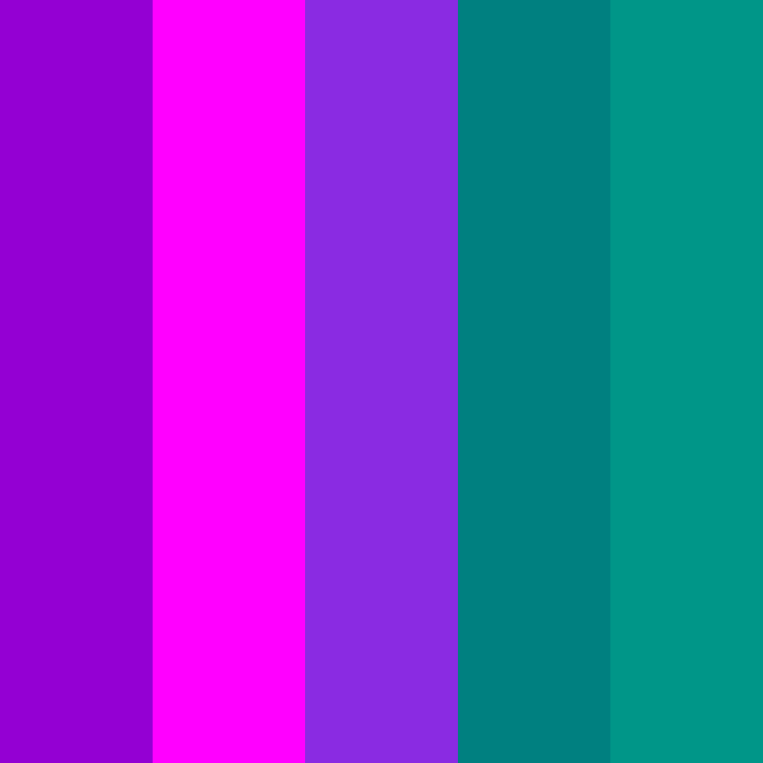 Cyberpunk Teal Color Palettes - ColorMagic