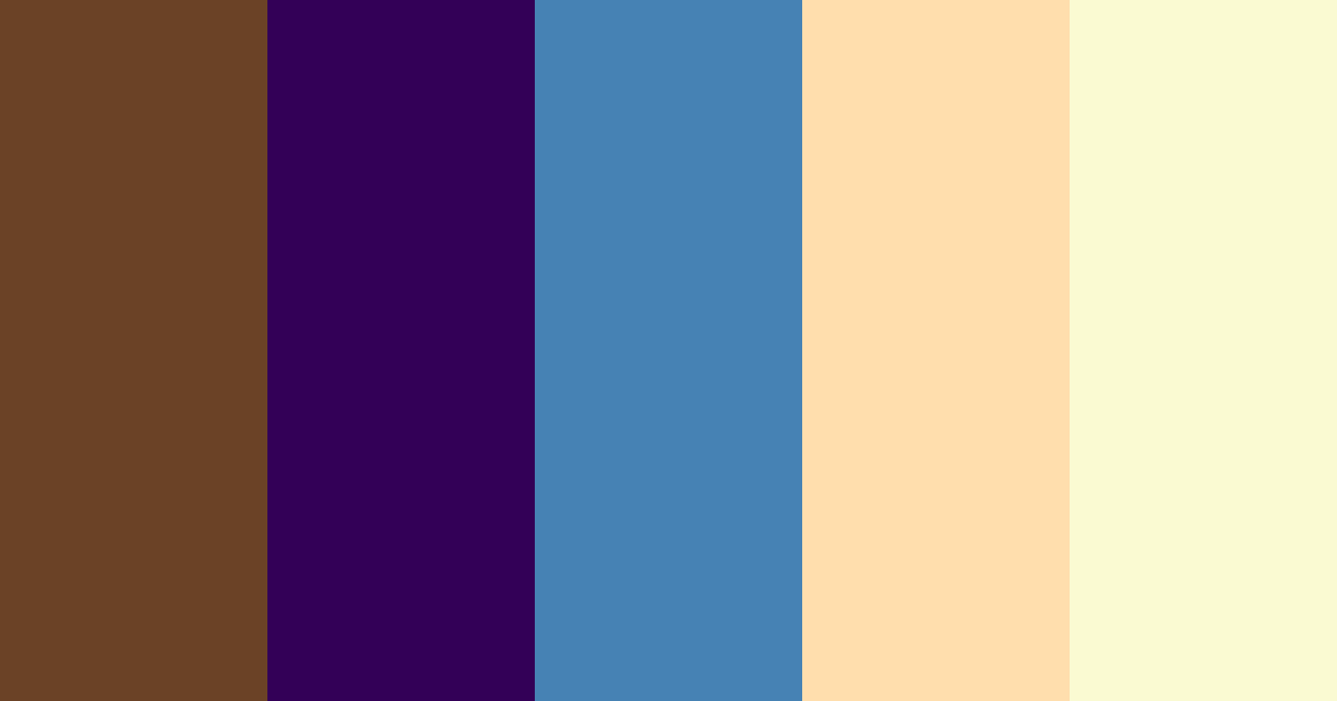 Earthy Indigo Space Peach Ivory Brown Color Palettes - ColorMagic