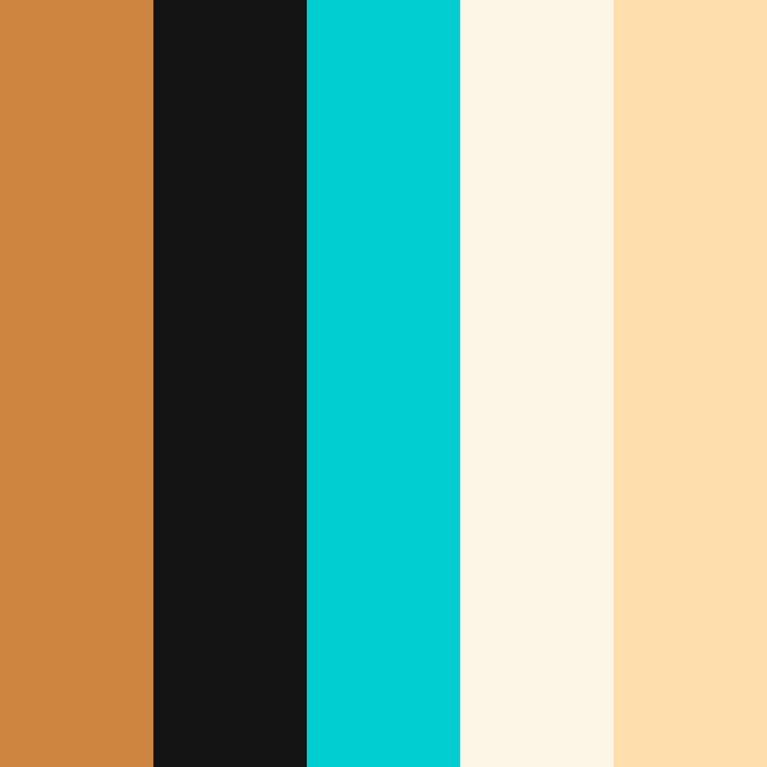 Fall Black Aqua Soft Peach 70s Color Palettes - ColorMagic