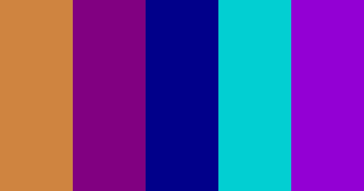 Fall Deep Blue Aqua Purple Color Palettes - ColorMagic