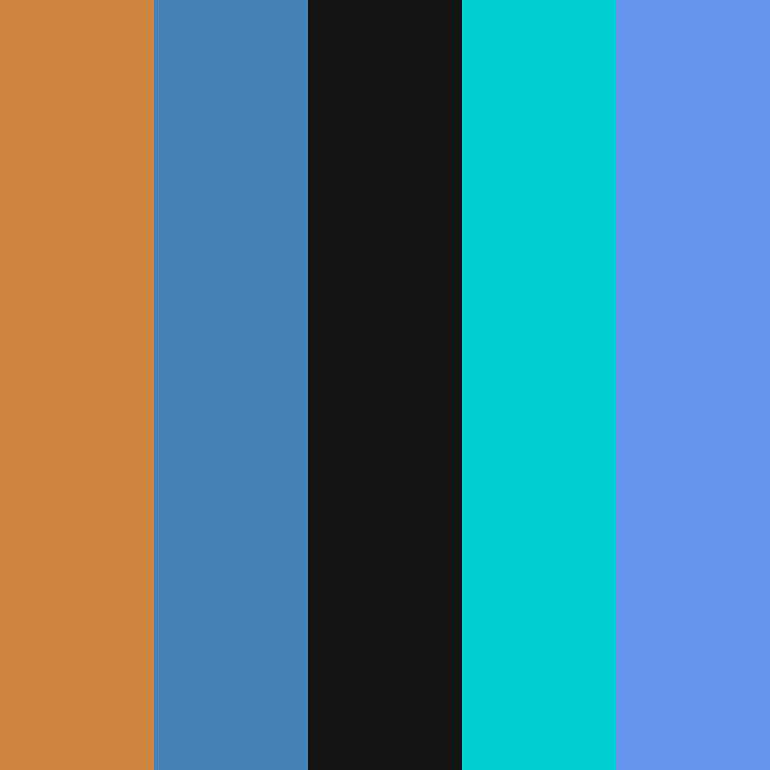 Fall Midnight Black Aqua Cool Peach Color Palettes - ColorMagic