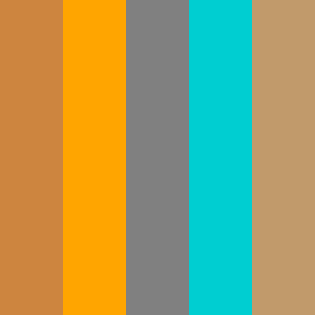 Fall Sun Monochromatic Aqua Tan Color Palettes - ColorMagic