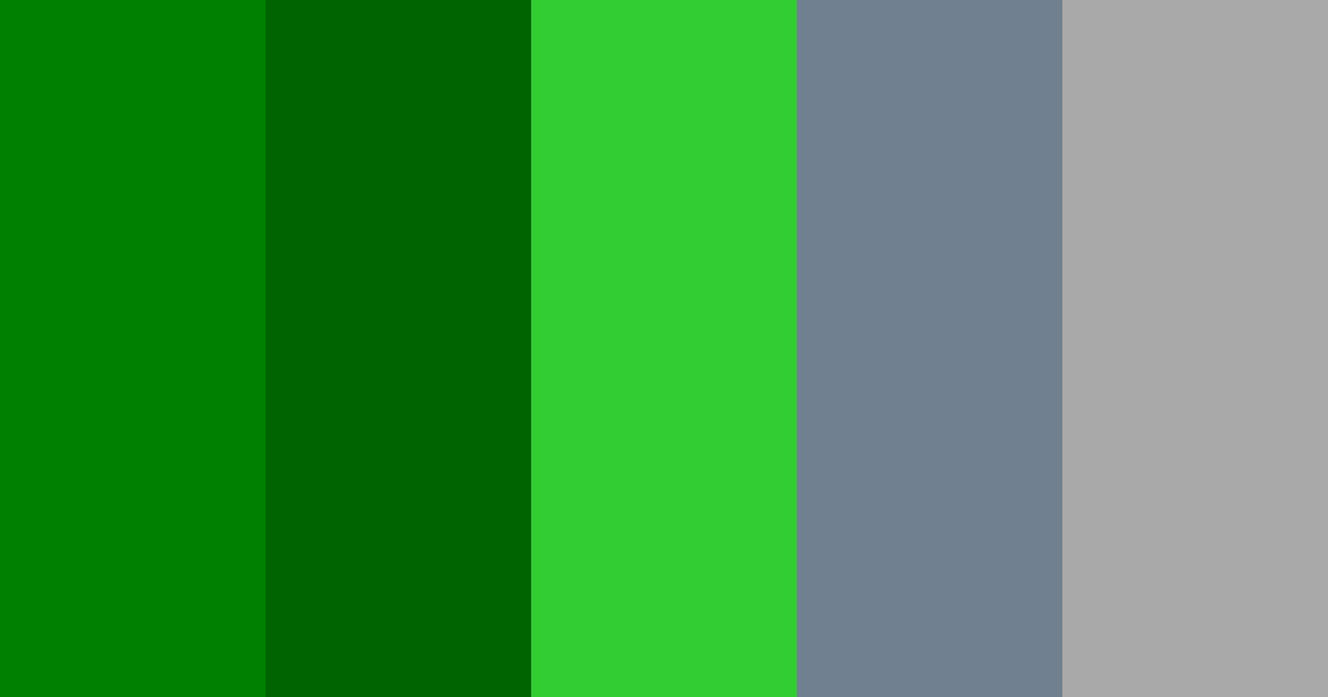 Green Zombie Color Palettes - ColorMagic