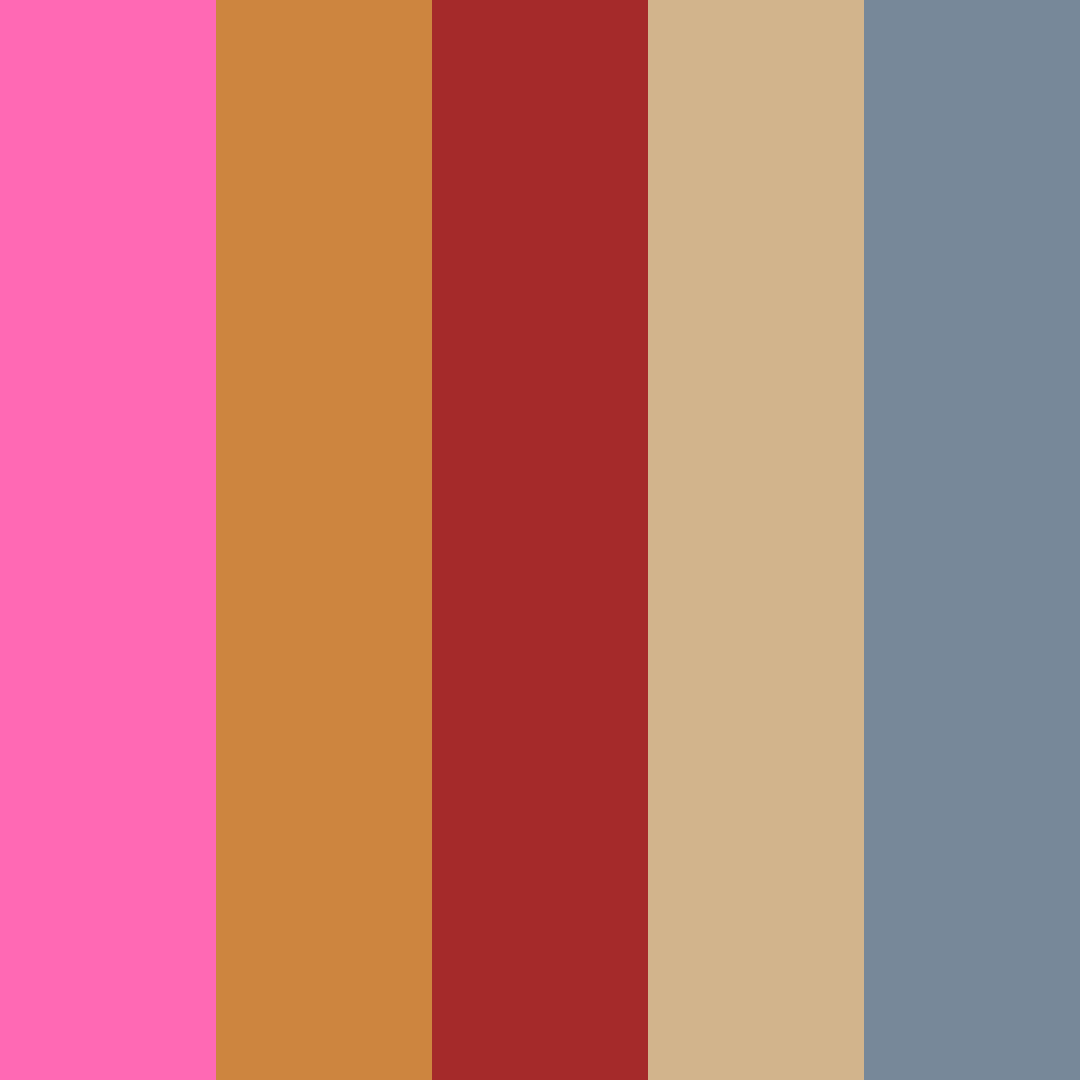 Pink Fall Brown Skin Muted Gold Tan Color Palettes - ColorMagic