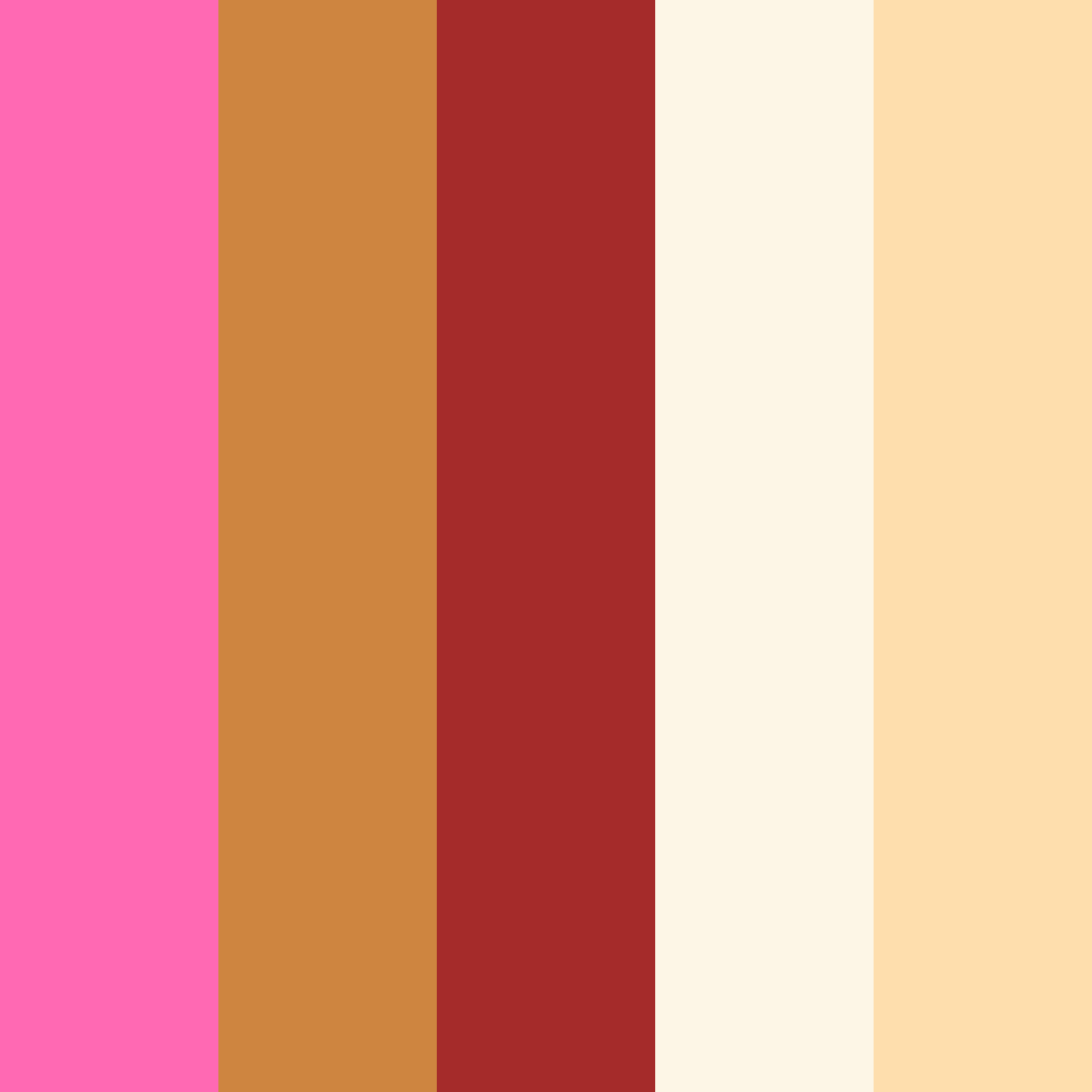 Pink Fall Brown Soft Peach Aesthetic Color Palettes - ColorMagic
