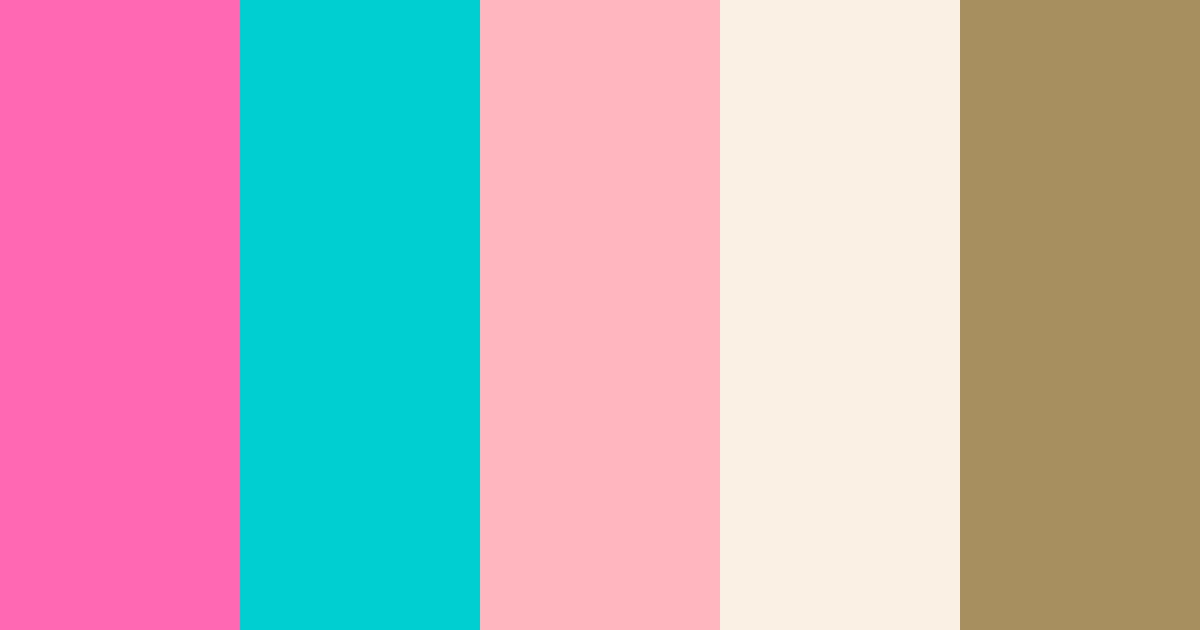 Pink Ocean Spring Cream Hazel Indigo Color Palettes - ColorMagic