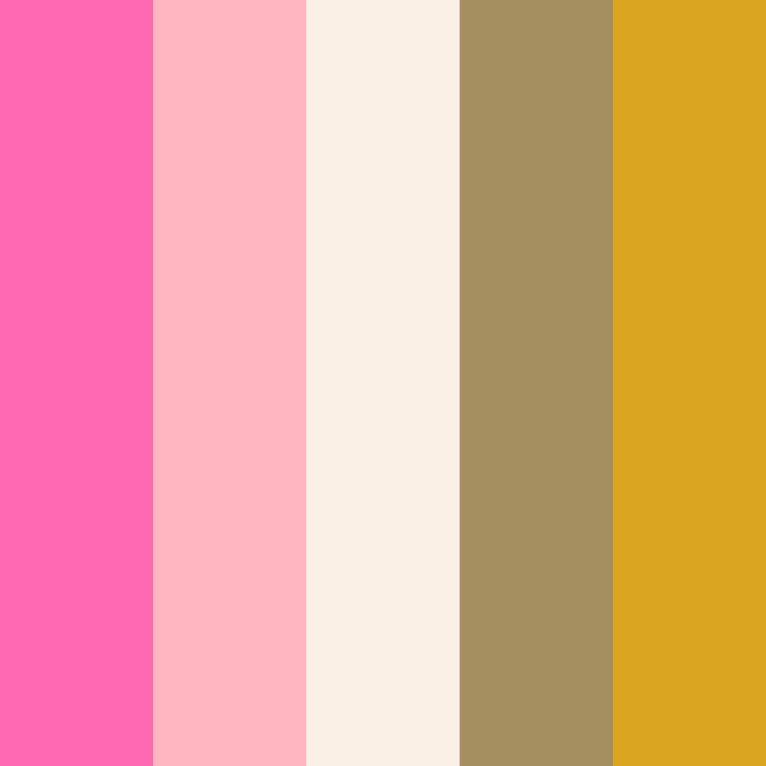 Pink Spring Cream Hazel Medieval Gold Color Palettes - ColorMagic